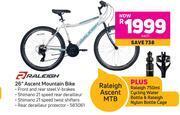 Raleigh 26" ascent mountain bike + raleigh 750ml cycling water bottle ...