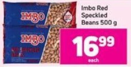 Imbo Red Speckled Beans 500g offer at Game