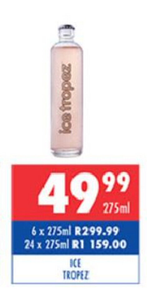 Ice Tropez specials at Ultra Liquors – Nov 2025