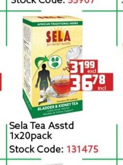 Sela Tea Asstd 1x20pack offer at Africa Cash and Carry