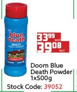 Doom Blue Death Powder 1x500g offer at Africa Cash and Carry