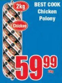 Best Cook Chicken Polony 2kg offer at Boxer
