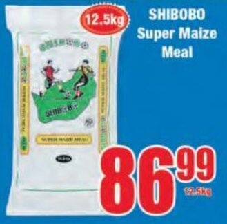 Shibobo Super Maize Meal 12.5kg offer at Boxer