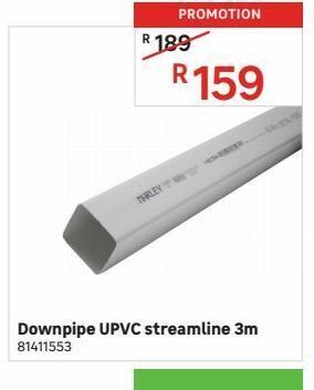 Downpipe upvc streamline 3m offer at Leroy Merlin