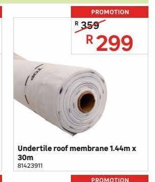 Undertile roof membrane 1.44m x 30m offer at Leroy Merlin