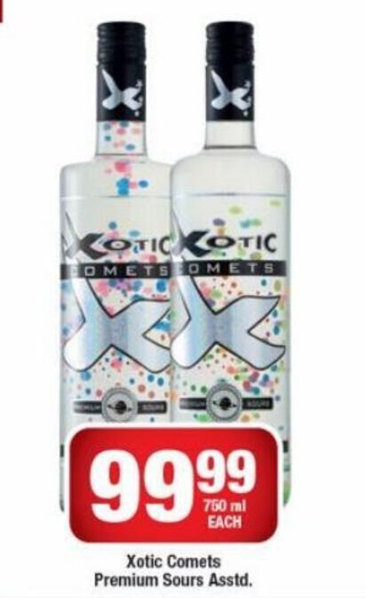 Xotic Comets Premium Sours asstd. 750ml offer at OK Liquor