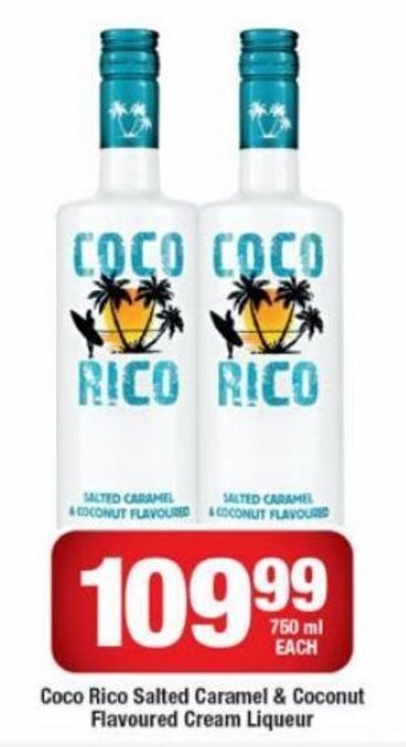 Coco Rico Salted Caramel & Coconut Flavoured Cream Liqueur 750ml offer ...