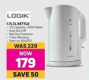Logik 1.7L Cordless Kettle offer at Game