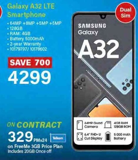 Samsung Galaxy A32 LTE Smartphone offer at Incredible Connection