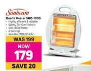 0Sunbeam Quartz Heater SHQ-100G offer at Game