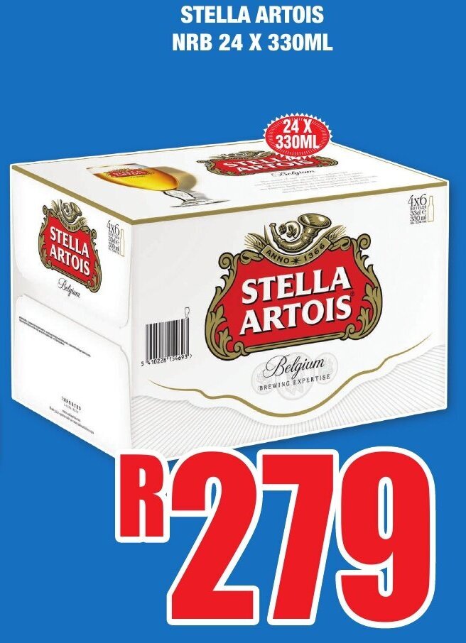 Stella Artois NRB 24 x 330ml offer at Boxer Liquors