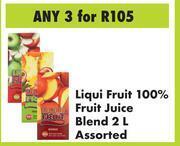 Liqui fruit 100% fruit juice blend assorted-for any 3 x 2ltr offer at Game