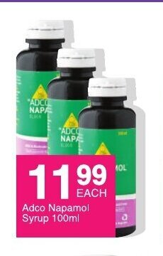 Adco Napamol Syrup 100ml offer at Save