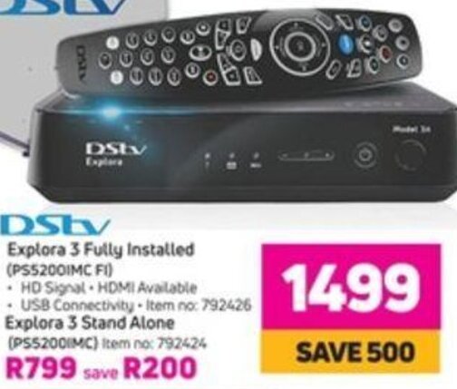 DSTV Explora 3 Fully Installed 792424 offer at Game