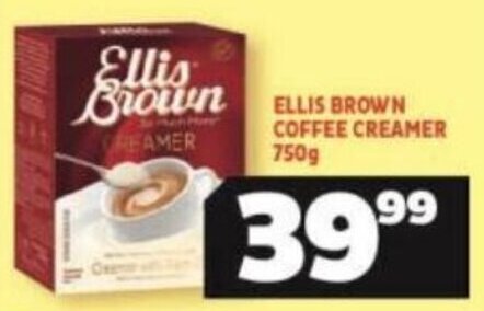 Ellis Brown Coffee Creamer 750g offer at Usave
