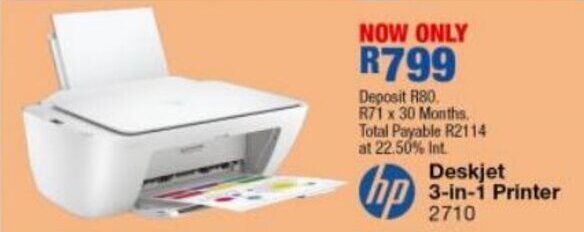 HP Deskjet 3-in-1 Printer offer at OK Furniture
