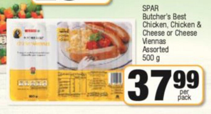 Spar Butcher's Best Chicken 500g offer at Spar