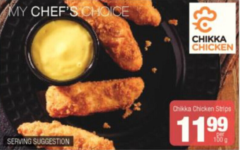 Chikka Chicken Strips 100g offer at Spar