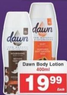 Dawn Body Lotion 400ml offer at Frontline