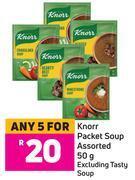Knorr packet soup assorted-for any 5 x 50g offer at Game