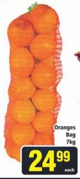 Oranges Bag 7kg offer at Frontline