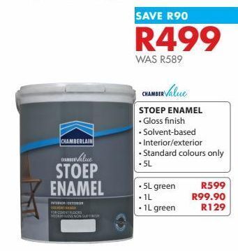 Paint specials Chamberlain – Jul 2025