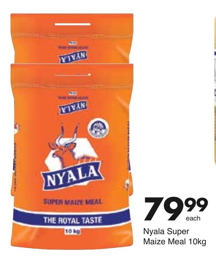 Nyala Super Maize Meal 10kg offer at Save