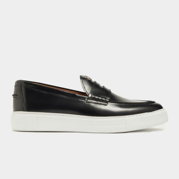 Collezione leather penny loafers offer at Fabiani