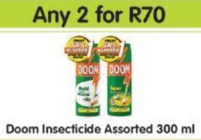 Doom Insecticide Assorted 300ml offer at Cambridge Food