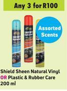 Shield sheen natural vinyl or plastic & rubber care-for any 3 x 200ml ...