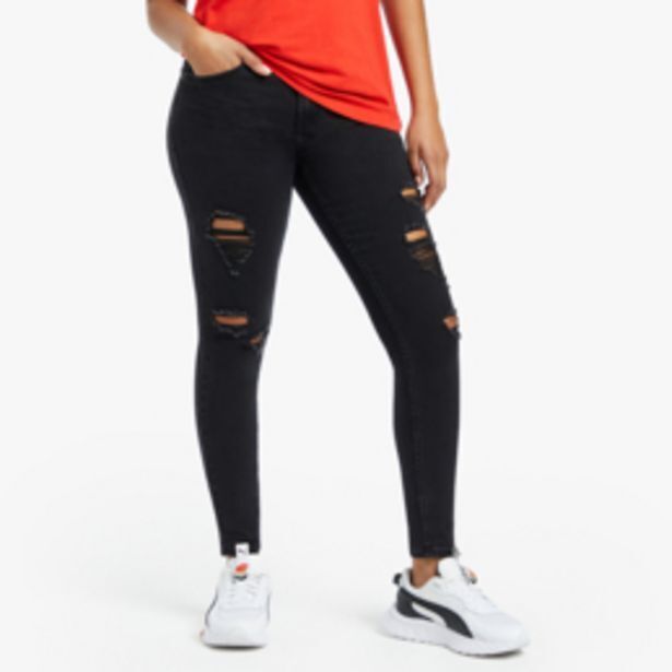 Redbat women's black skinny jeans offer at Sportscene