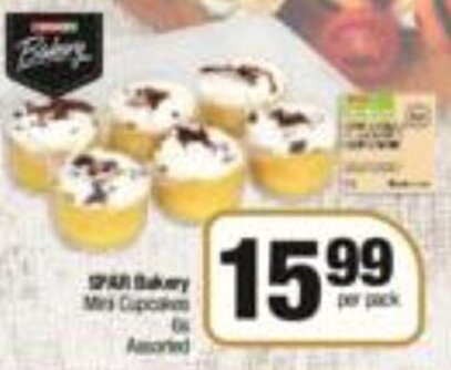 Spar Bakery Mini Cupcakes assorted offer at Spar