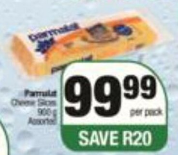 Parmalat Cheese Slices assorted 900g offer at Spar