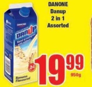 Danone Danup 2 in 1 Assorted 950g offer at Boxer
