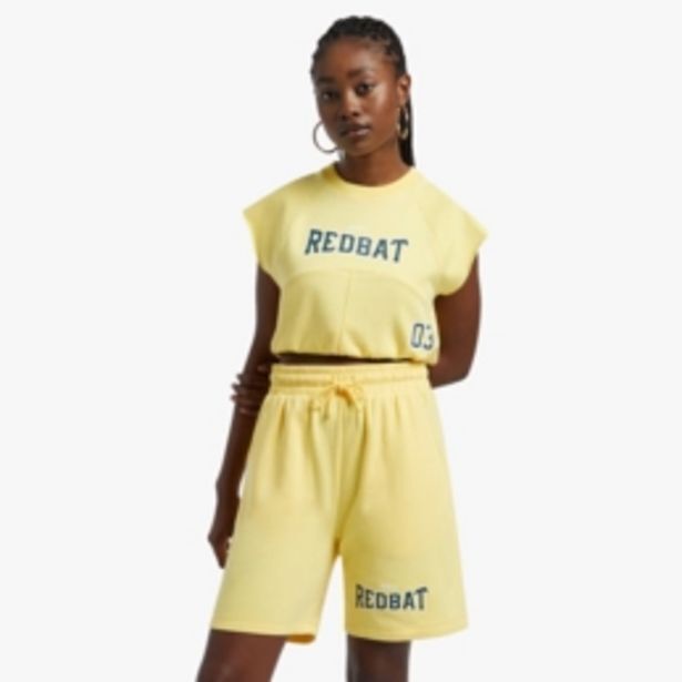 Redbat athletics women's yellow shorts offer at Sportscene