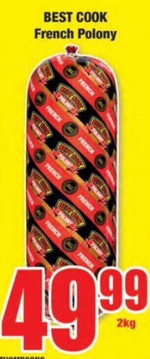 Best Cook French Polony 2 kg offer at Boxer