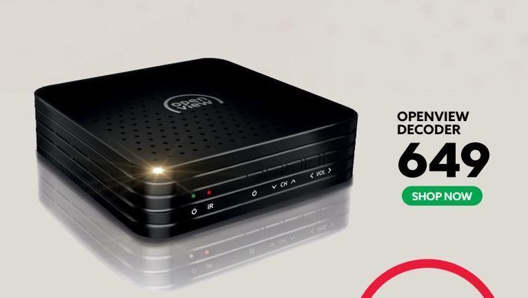 Openview decoder offer at Ackermans