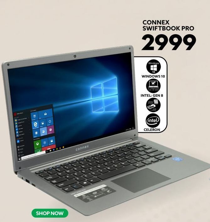 Connex swiftbook pro offer at Ackermans