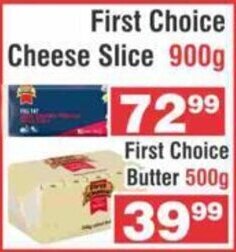 First Choice Cheese Slice 900g offer at Advance Cash n Carry
