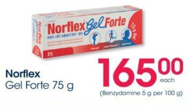 Norflex Gel Forte 75g offer at Clicks