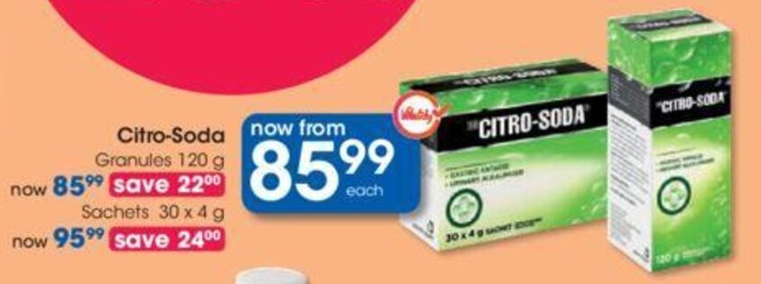 Citro-Soda Granules 120g offer at Clicks