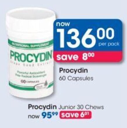 Procydin 60 capsules offer at Clicks