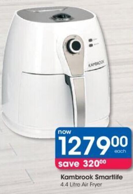 Kambrook Smartlife 4.4 litre Air Fryer offer at Clicks