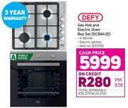 Defy gas hob and electric oven box set dcb843e offer at Game