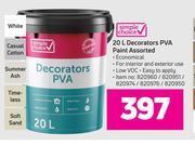 Simple choice decorators pva paint assorted-20l offer at Game