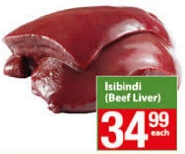 Isibindi (Beef Liver) offer at Check Save