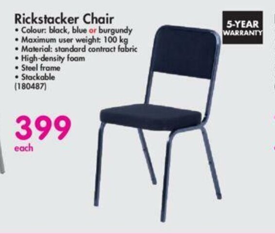 Rickstacker Chair - 180487 offer at Makro