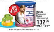 Mom2b pregnancy shake assorted-400g offer at Dis-Chem