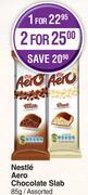 Nestle aero chocolate slab assorted-85g offer at Dis-Chem