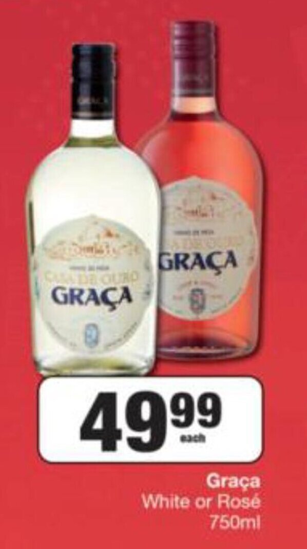 Graça White or Rosé 750ml offer at Spar Tops